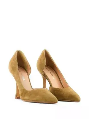 PAUL WARMER D'orsay Suede Heeled Pumps