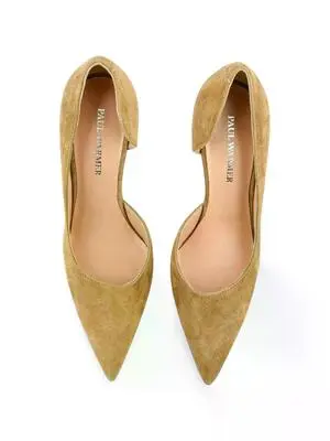PAUL WARMER D'orsay Suede Heeled Pumps