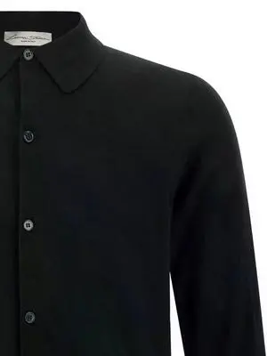 LARMERI STUDIO Button-up Long-sleeve Polo Shirt