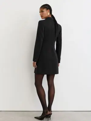 REISS Annika Double-breasted Tuxedo Mini Dress