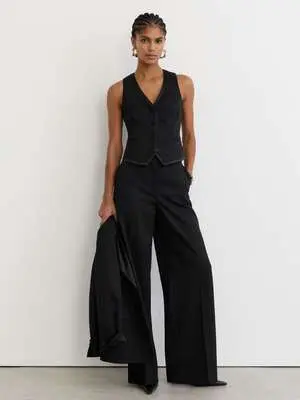 REISS Dakota Wool-blend Tailored Tuxedo Waistcoat