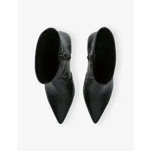 STUART WEITZMAN Vinnie 85 Heeled Leather Ankle Boots