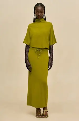 Cult Gaia Azalea Funnel Neck Knit Top