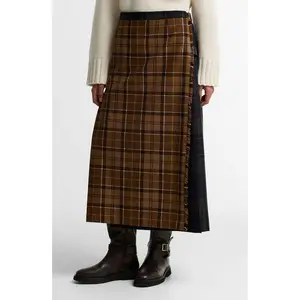 Barbour Hazelwood Plaid Midi Skirt