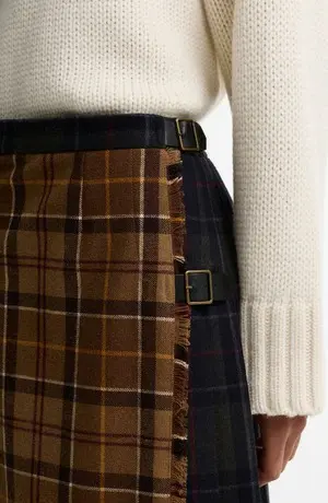 Barbour Hazelwood Plaid Midi Skirt