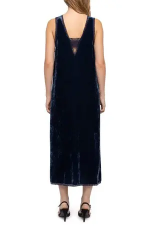 Zadig&Voltaire Renzo Lace Detail Velvet Dress