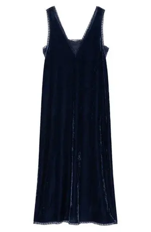 Zadig&Voltaire Renzo Lace Detail Velvet Dress