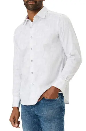 Robert Graham Victory Mode Long Sleeve Stretch Cotton Button Up Shirt