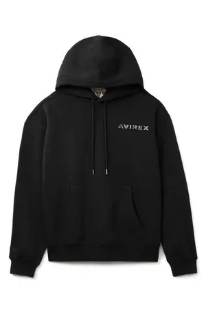 AVIREX Camo Big 'a' Oversize Hoodie