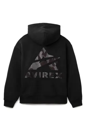 AVIREX Camo Big 'a' Oversize Hoodie
