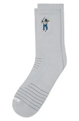 EASTSIDE GOLF Logo Embroidered Calf Socks - Grey