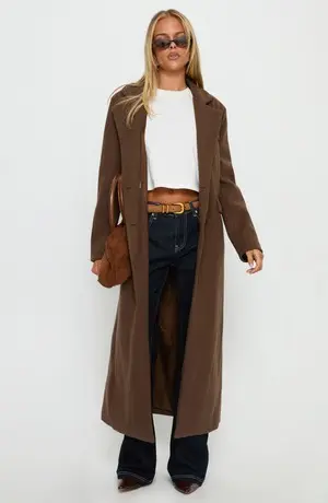 PRINCESS POLLY Lovergirl Longline Coat