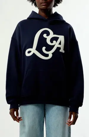 PACSUN La Oversize Cotton Blend Hoodie