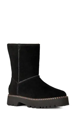 UGG Uptowner Genuine Shearling Boot Black
