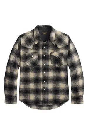 Double Rl Jacquard Wool Blend Shirt
