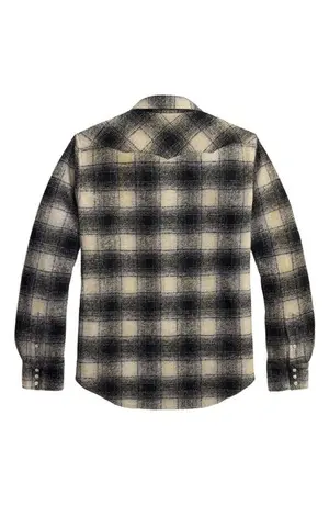 Double Rl Jacquard Wool Blend Shirt
