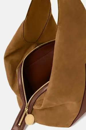 Stella McCartney Appaloosa Soft Bucket Medium Bag Alter Suede &amp; Alter Mat - Multicolor