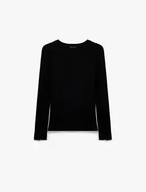 Koton Long Sleeve T-shirt With Lace Detail