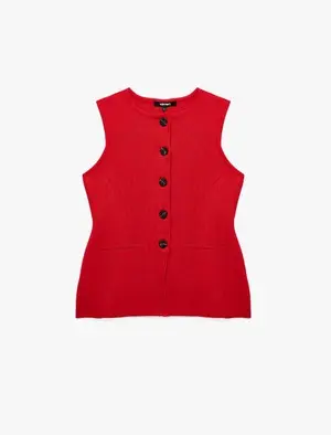 Koton Long Knit Vest