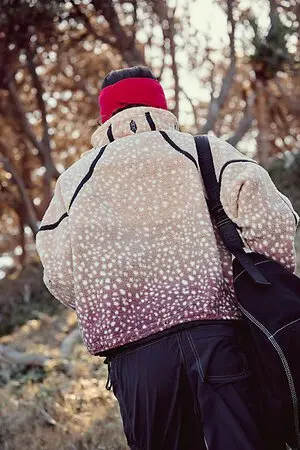 Free People Mountain High Printed Fleece Jacket