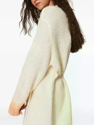 TWINSET Myfo Two-tone Wool Blend Cardigan
