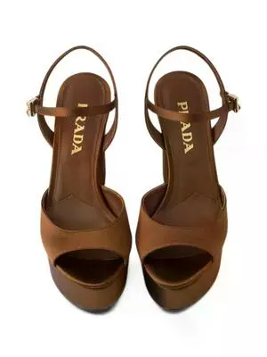 Prada Satin Platform Sandals