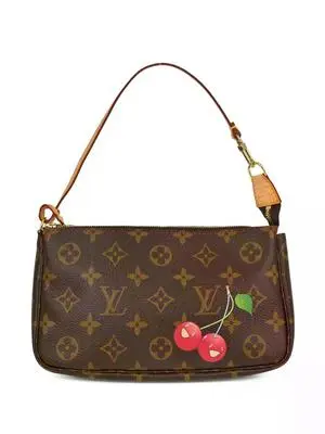 LOUIS VUITTON X Takashi Murakami Monogram Cherry Pochette Accessoires Shoulder Bag