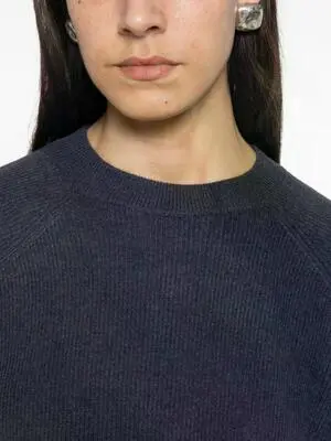 Brunello Cucinelli Ribbed-knit Raglan-sleeve Sweater