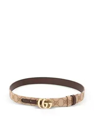 GUCCI Cut Gg Marmont Reversible Belt - Neutrals
