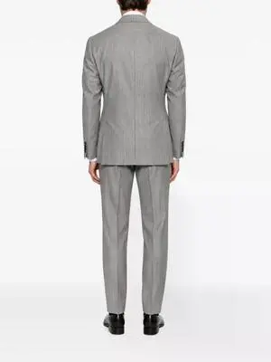 LARDINI Double-breasted Patterned Suit