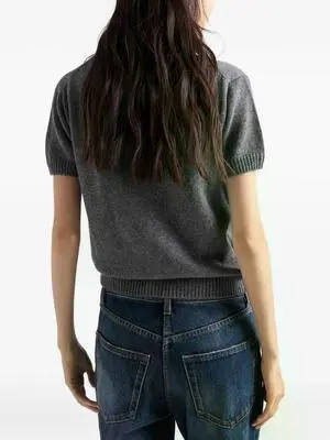 Prada Short-sleeved Cashmere Sweater