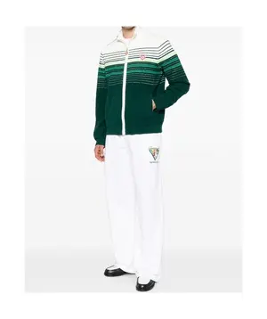 CASABLANCA Striped Zip-up Jacket