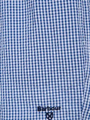 BARBOUR Gingham-check Seersucker Swim Shorts