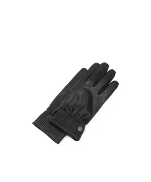 CANADA GOOSE Ribbed Cuff Leather Gloves