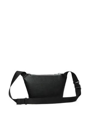 TOMMY HILFIGER Logo-plaque Pebbled Messenger Bag