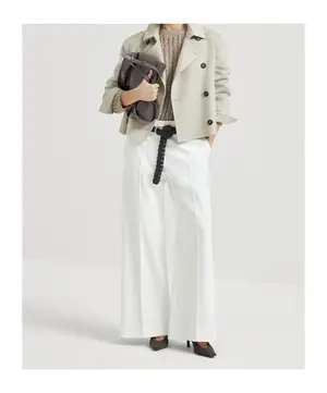 Brunello Cucinelli Coats Grey - Cold Beige
