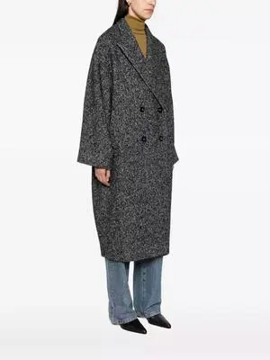 LIBERADD Herringbone Double-breasted Coat