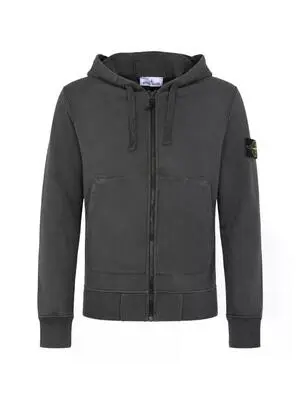 Stone Island Logo-patch Raglan-sleeve Hoodie