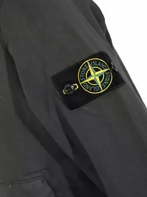 Stone Island Logo-patch Raglan-sleeve Hoodie