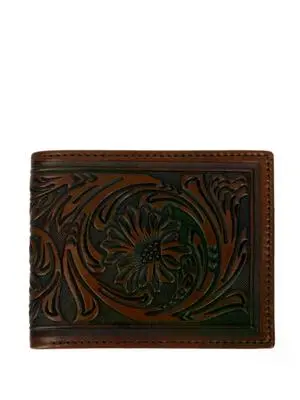 Stetson Floral-embossed Bifold Wallet