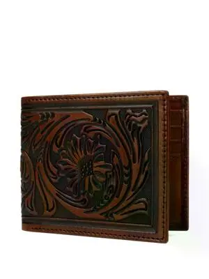 Stetson Floral-embossed Bifold Wallet