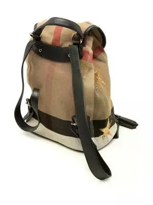 Burberry 2000-2017 Mega Check Canvas Star Sequin Backpack
