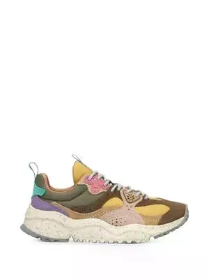 FLOWER MOUNTAIN Wave Suede Overlapping Sneakers