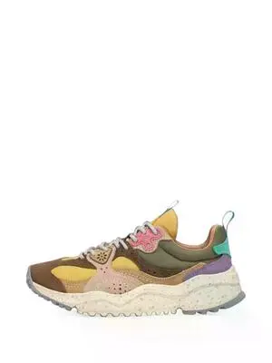 FLOWER MOUNTAIN Wave Suede Overlapping Sneakers