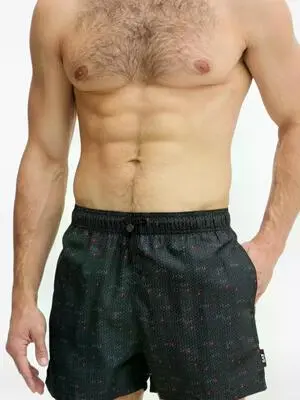 EA7 EMPORIO ARMANI Logo-print Drawstring Swim Shorts