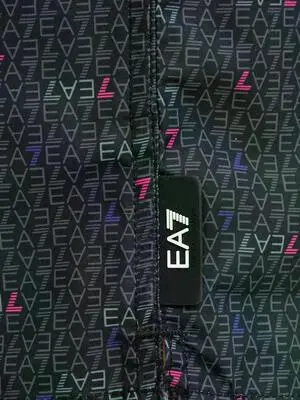 EA7 EMPORIO ARMANI Logo-print Drawstring Swim Shorts