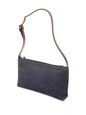 Burberry 2000-2017 Denim House Check Patch Shoulder Bag