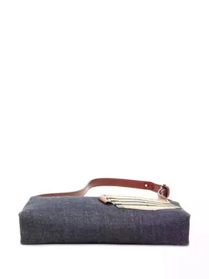Burberry 2000-2017 Denim House Check Patch Shoulder Bag