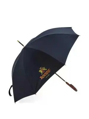 BARACUTA Logo-print Wood-handle Umbrella
