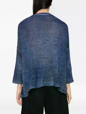 AVANT TOI V-neck Open-knit Sweater
